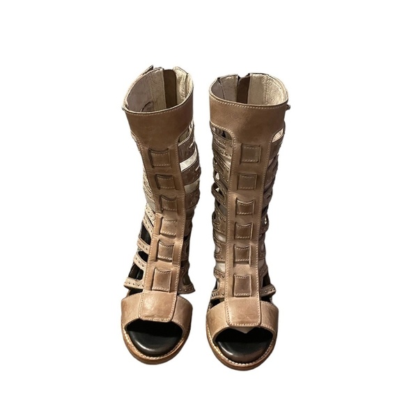 Freebird by Steven | Shoes | Freebird Lotus Stud Gladiator Heel Size 8 ...